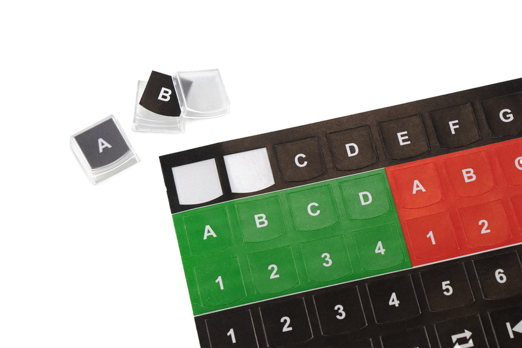 Stickless Printed Legend Sheets for single keys X-keys (Pack of 5) – X ...