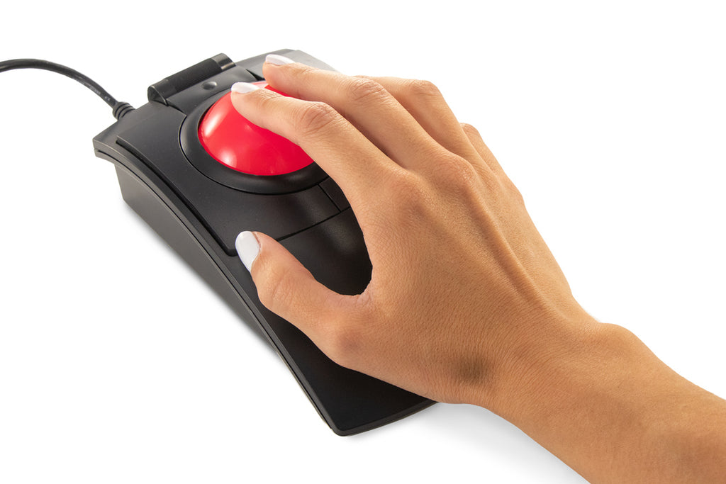 X-keys L-Trac Red Trackball – X-keys-UK (Keyboard Specialists LTD)