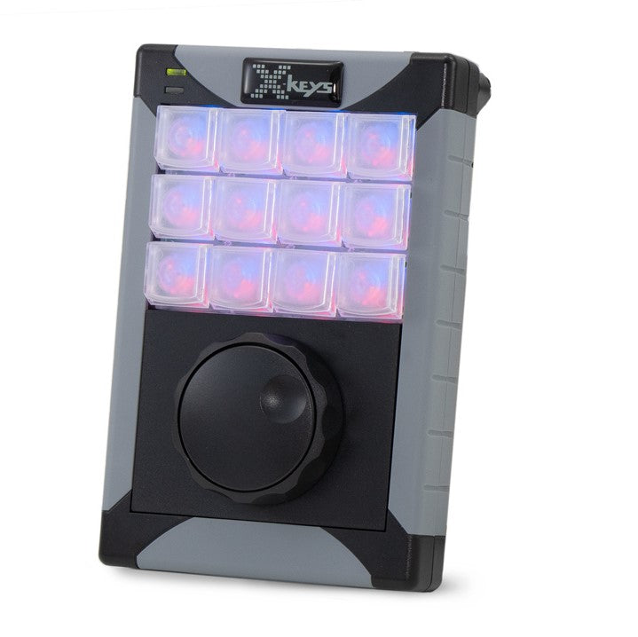 X-keys XK-12 Key Programmable Keypad with Jog and Shuttle – X-keys-UK ...