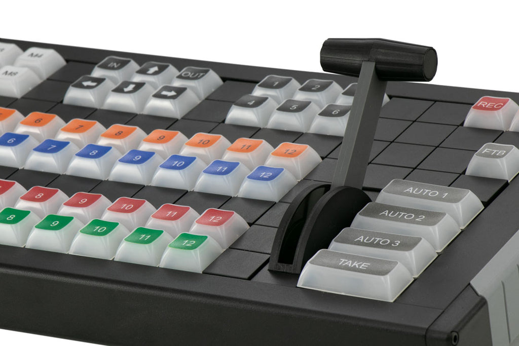 X-keys XKE-124 T-Bar Keyboard with Video Switcher Key Set – X-keys-UK ...