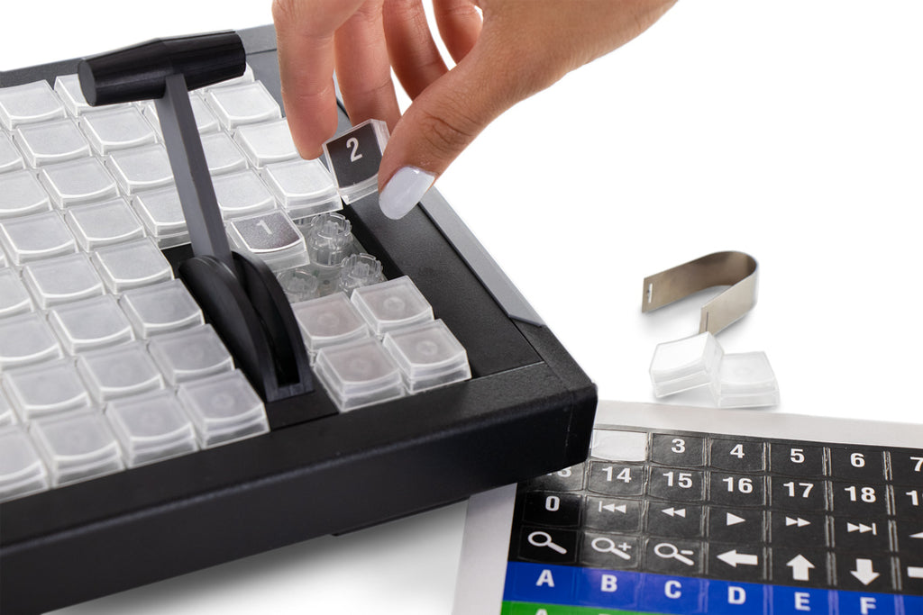 X-keys XKE-124 Key Programmable Keyboard with T-Bar – X-keys-UK ...